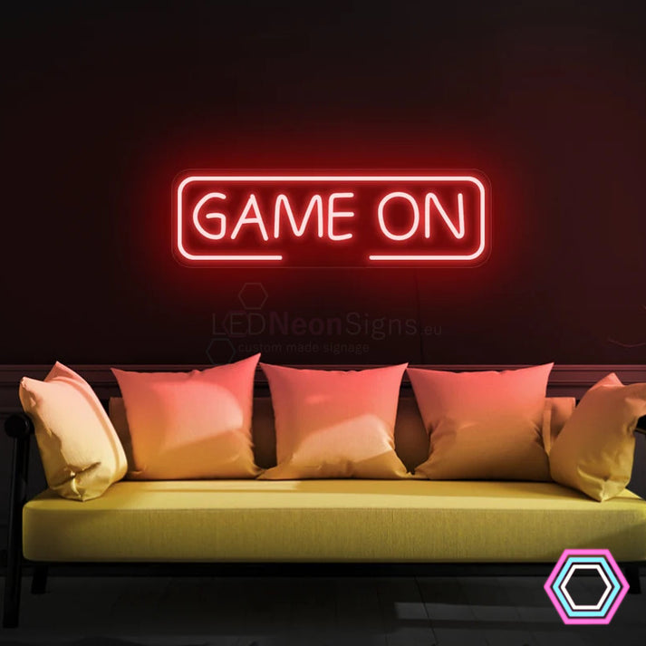 'Game On' LED neon sign
